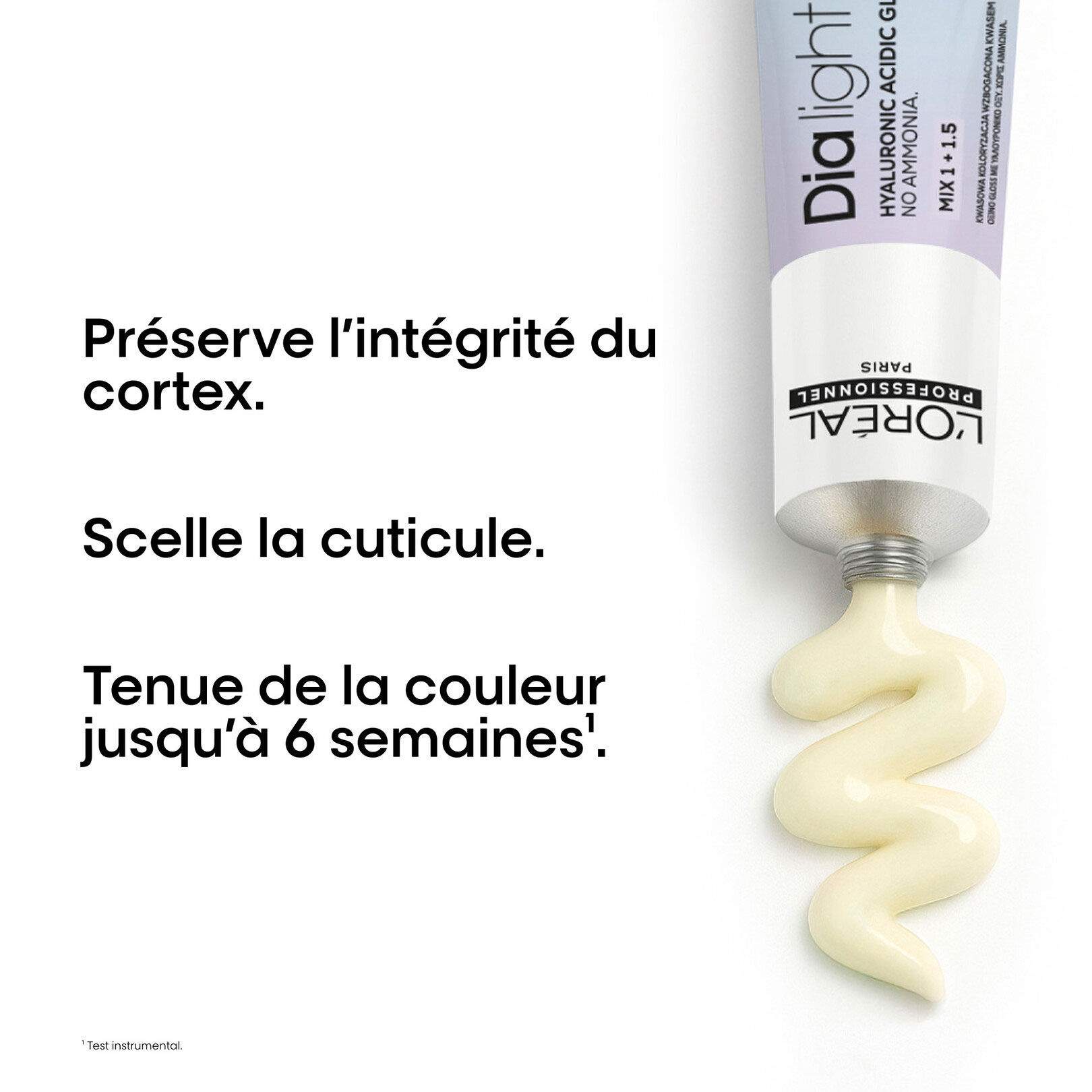 Coloration ton sur ton Dia light Hyaluronic 10.23 milkshake perlé ...